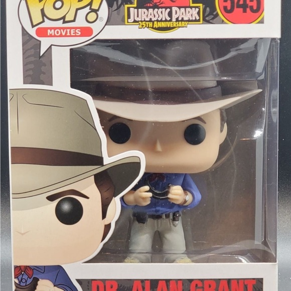 Funko | Other | Funko Pop Jurassic Park Dr Alan Grant Blue And Tan ...